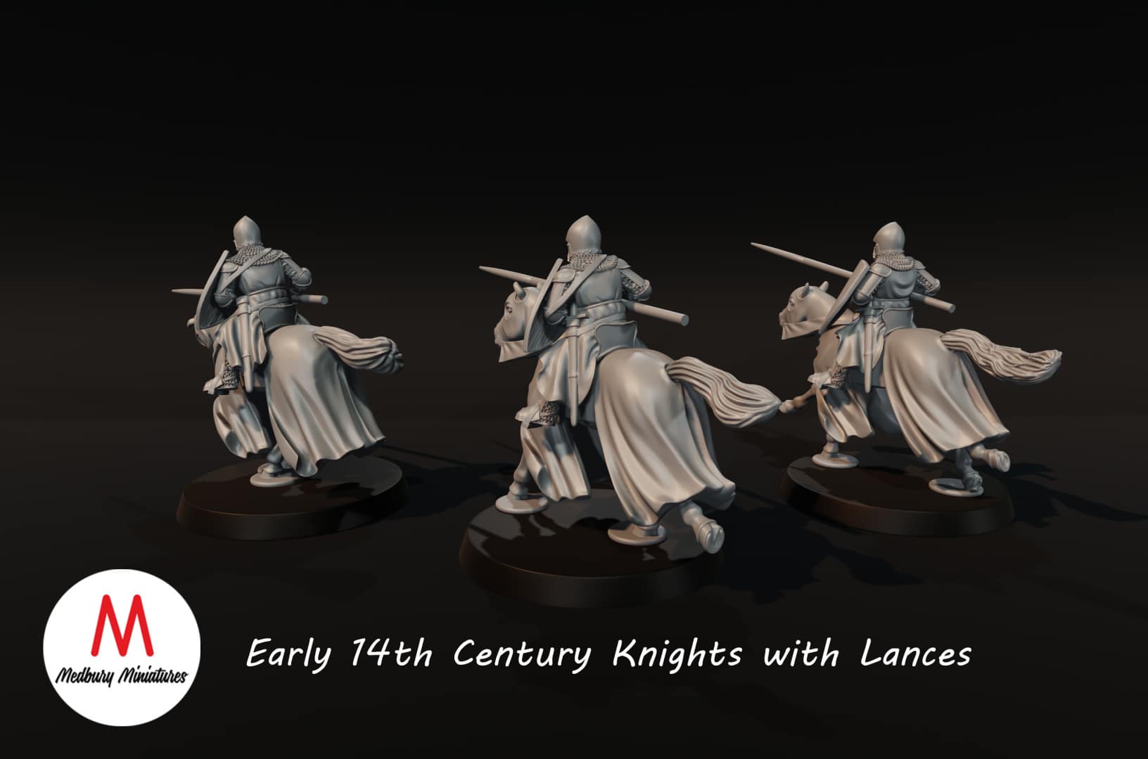 Early 14th Century Knights with Lances - Day of Battle Games POD