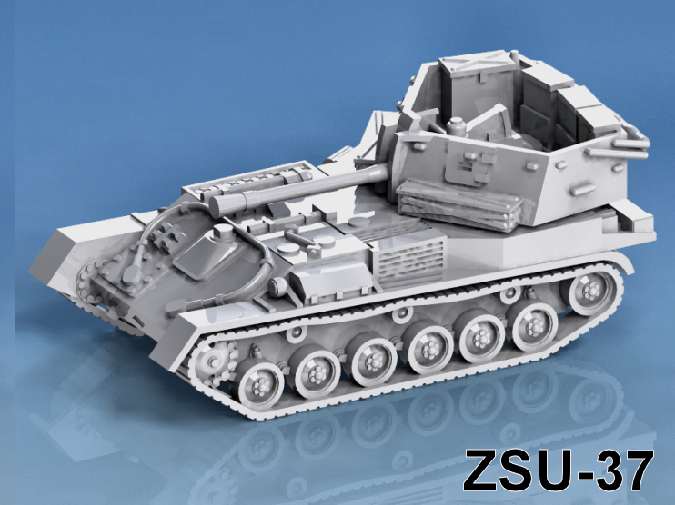 Russian - ZSU-37 SPAA (3) - Day of Battle Games POD