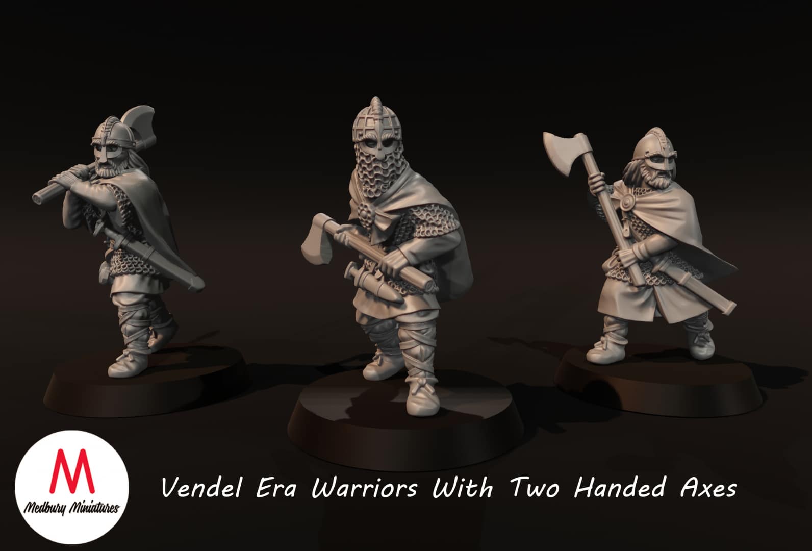 Dark Ages - Vendel Era Warriors With Two Handed Axes - Day of Battle ...