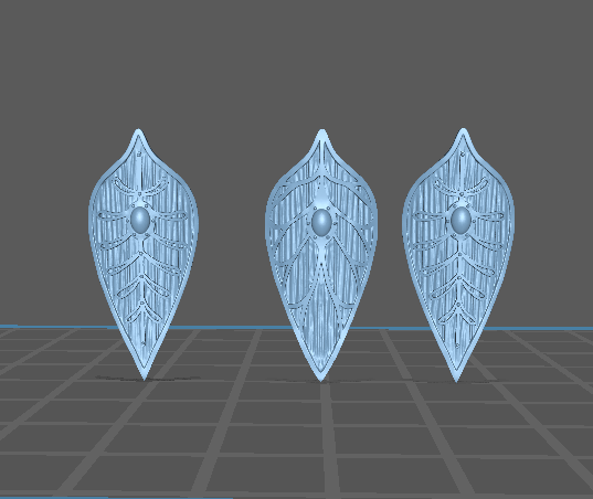 LOTR - Elven Leaf Shields - Day of Battle Games POD