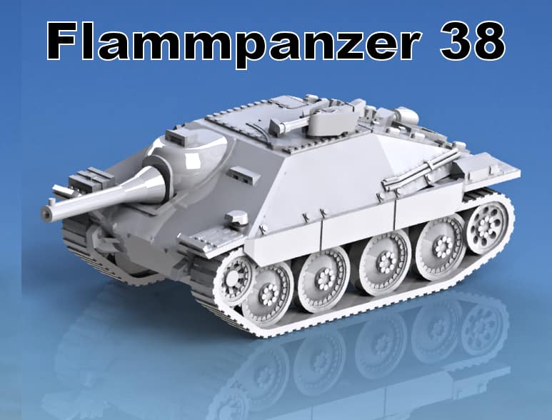 German - Hetzer (Flammpanzer) SPG (1) - Day of Battle Games POD