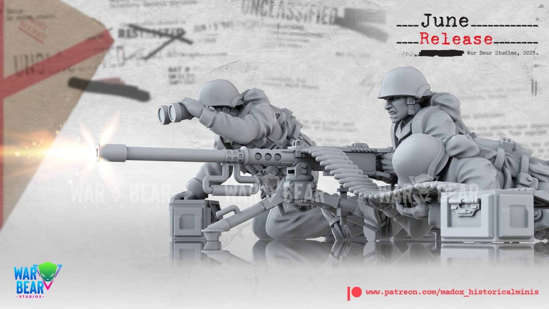 WWII US Army In The Pacific Heavy MG - Day of Battle Games POD