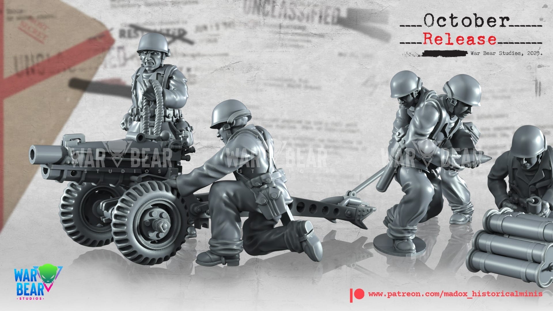 WWII US Light Howitzer - Day of Battle Games POD